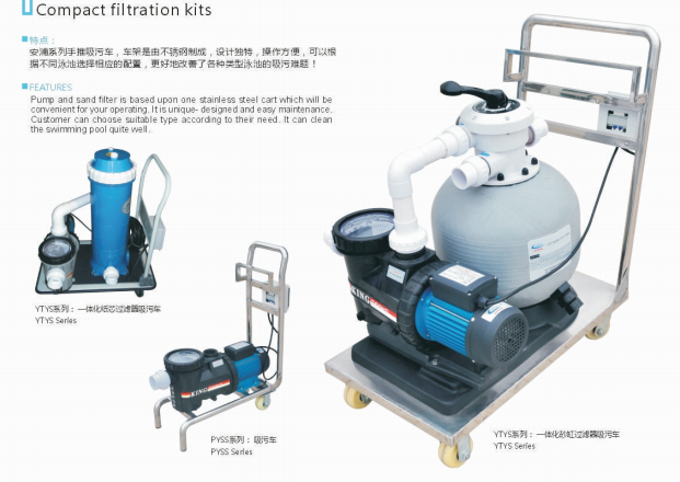 one complet set swimming pool cleaning system