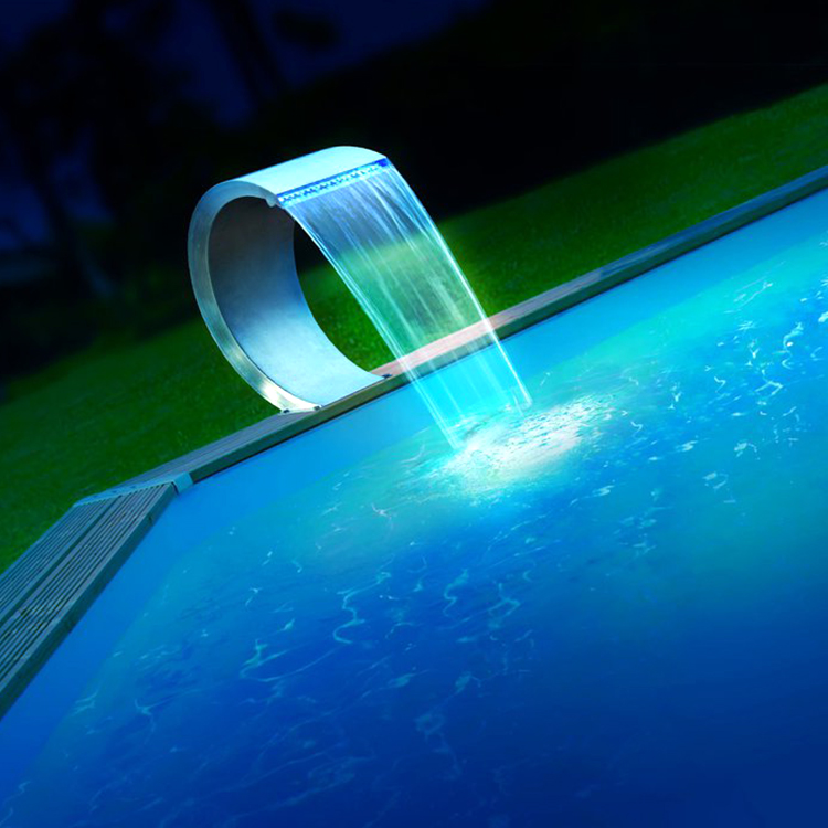 Swimming Pool Fountain Water Fall Stainless Steel Blade Fountain ...