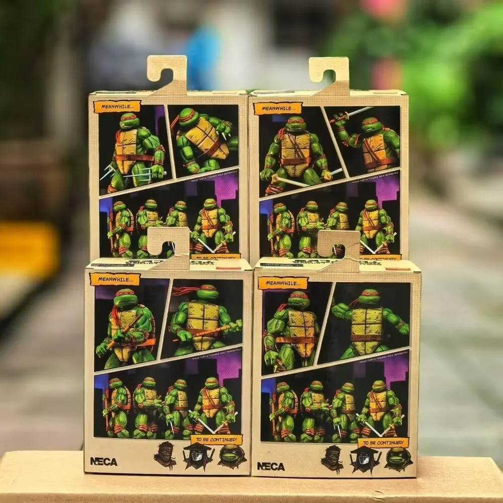 4 Styles 15cm NECA Teenage Mutant Ninja Turtles Cartoon Anime PVC Figures