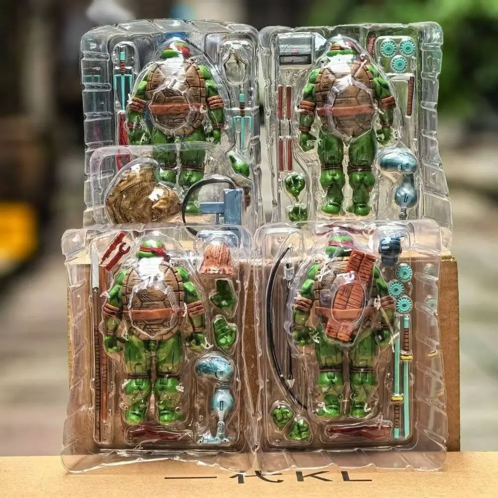 4 Styles 15cm NECA Teenage Mutant Ninja Turtles Cartoon Anime PVC Figures