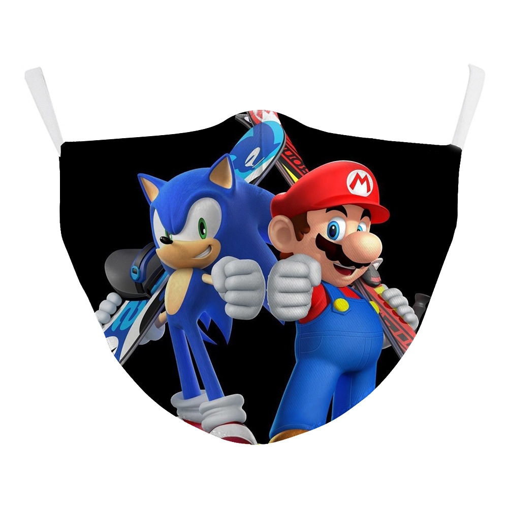 2021 New Super Mario Bros 3D Video Game Face Masks