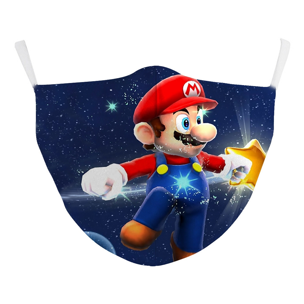 2021 New Super Mario Bros 3D Video Game Face Masks
