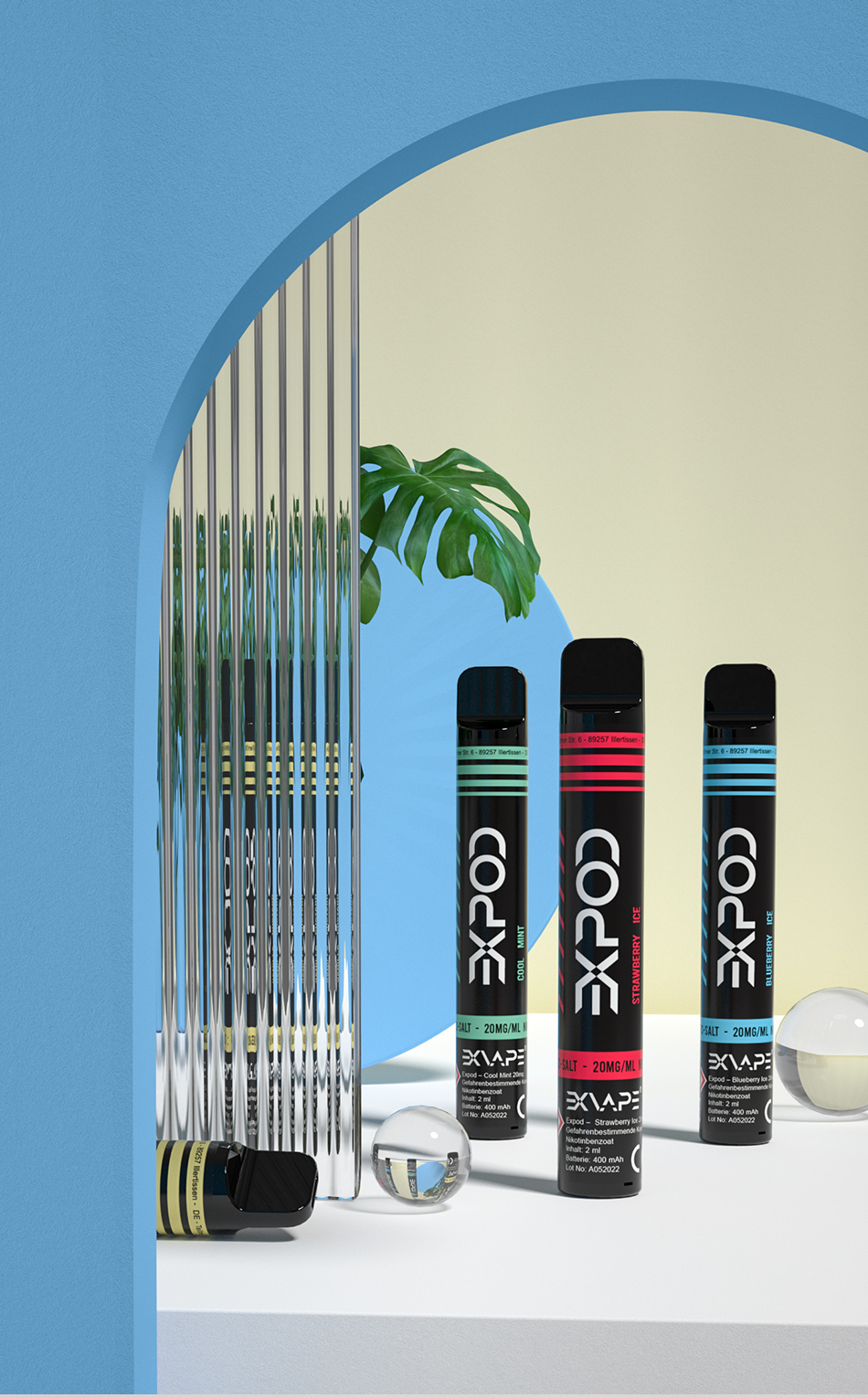 EXVAPE EXPOD 600 Puffs 2mg/ml Disposable Vape Device Electronic ...