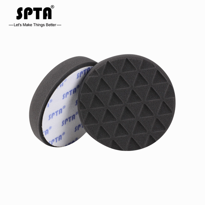 SPTA 5 inch (125mm ) Yellow/Red/Blue/Black/White Compound Buffing Pads ...