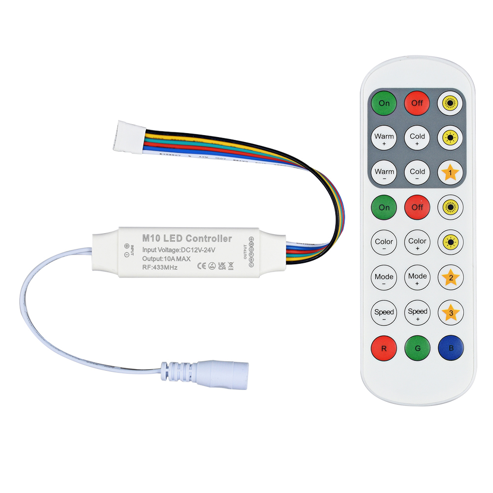 M10 Mini RF RGB+CCT LED Controller,433 Series