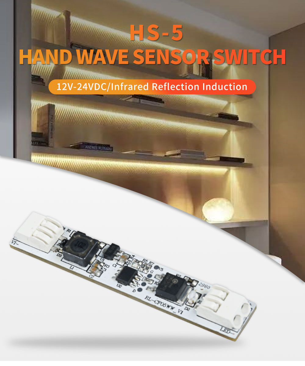 HS-5 hand wave sensor switch with dimming function,Hand Wave Sensor