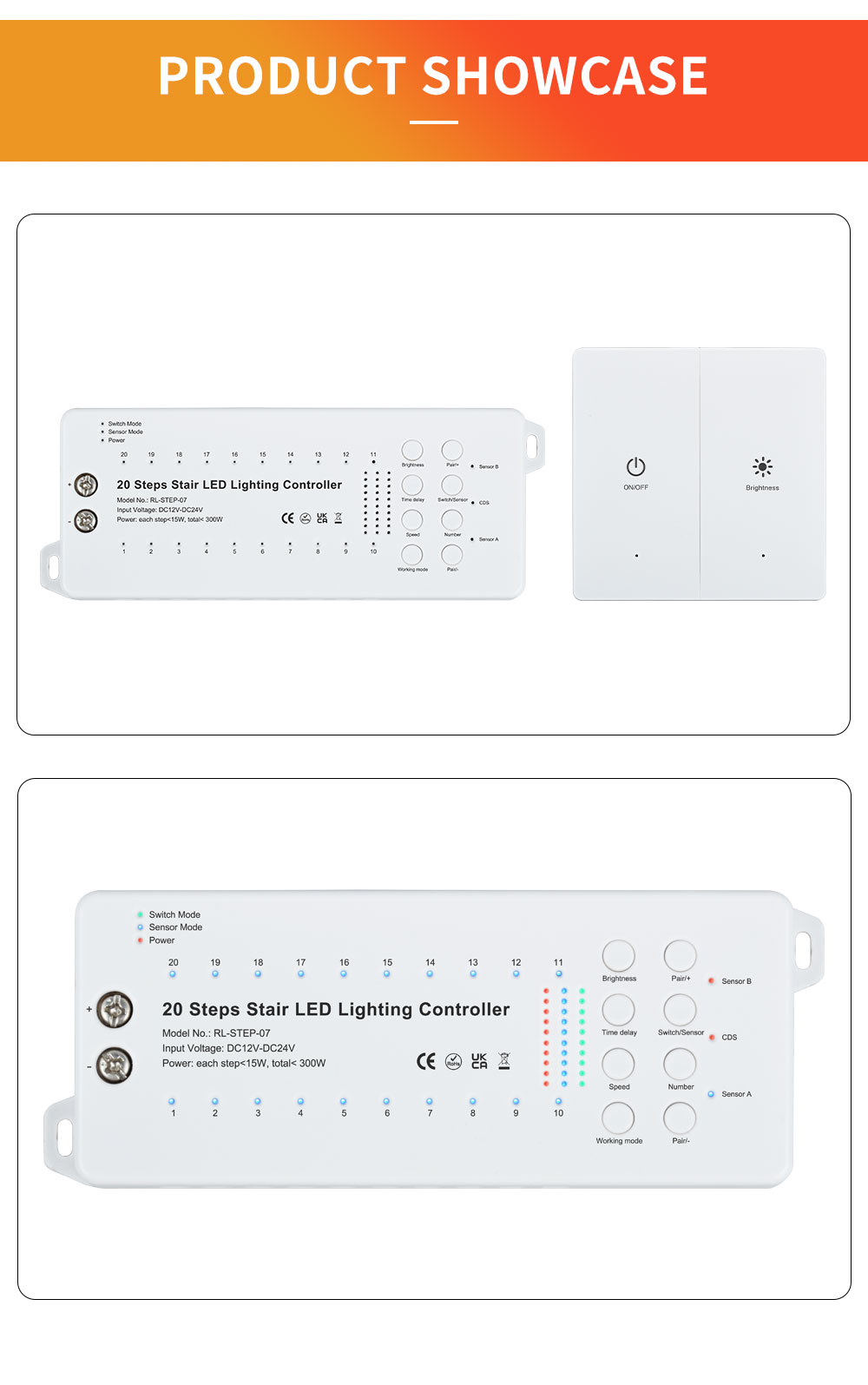 STEP-07 Dynamic Stair Lighting Controller with Daylight sensor ...