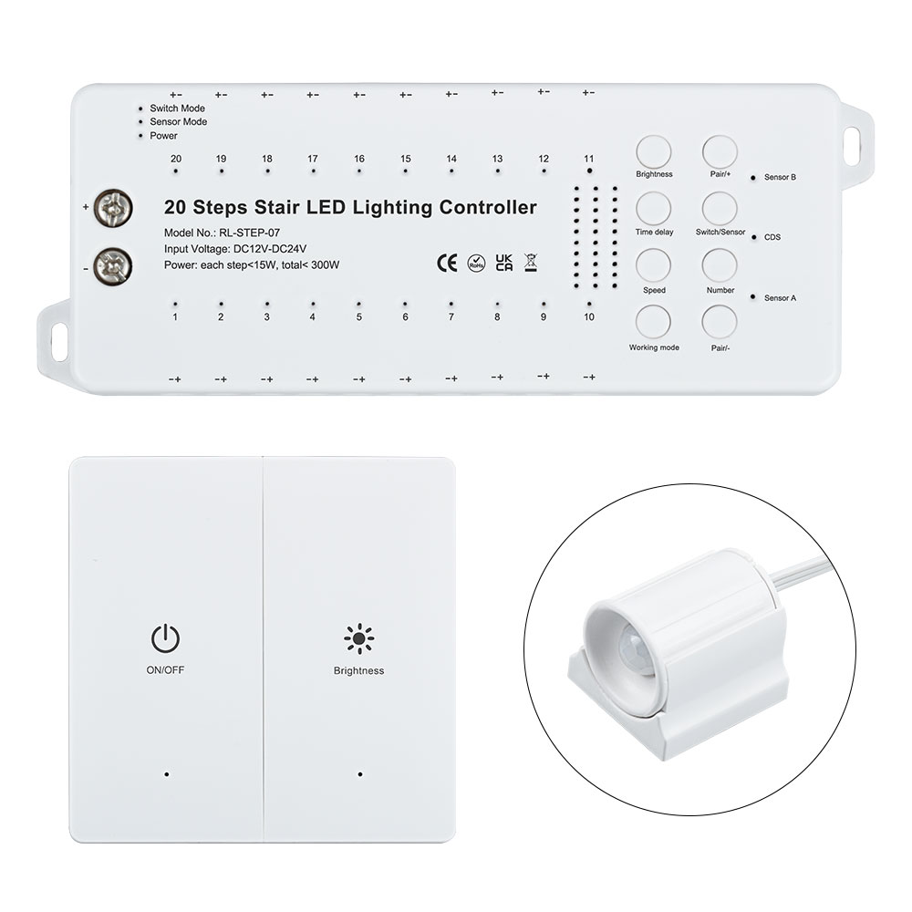 STEP-07 Dynamic Stair Lighting Controller with Daylight sensor,Basic ...