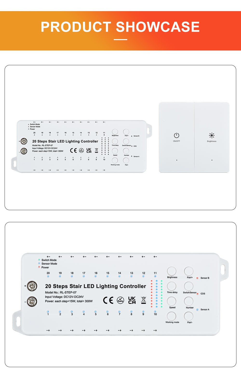 STEP-07 Dynamic Stair Lighting Controller with Daylight sensor,Basic ...