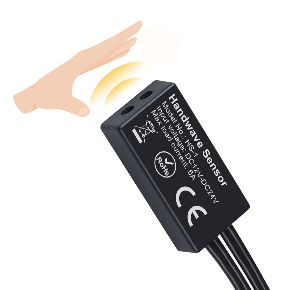 HS-1 DC12V-DC24V 6A hand wave sensor switch,Hand Wave Sensor