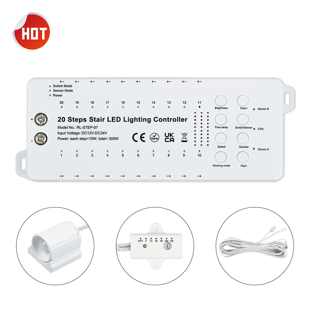 STEP-07 Dynamic Stair Lighting Controller with Daylight sensor,Basic ...