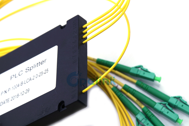 1X4 PLC Splitter - LC/APC Pigtail, Plastic ABS Box Optical Splitter ...