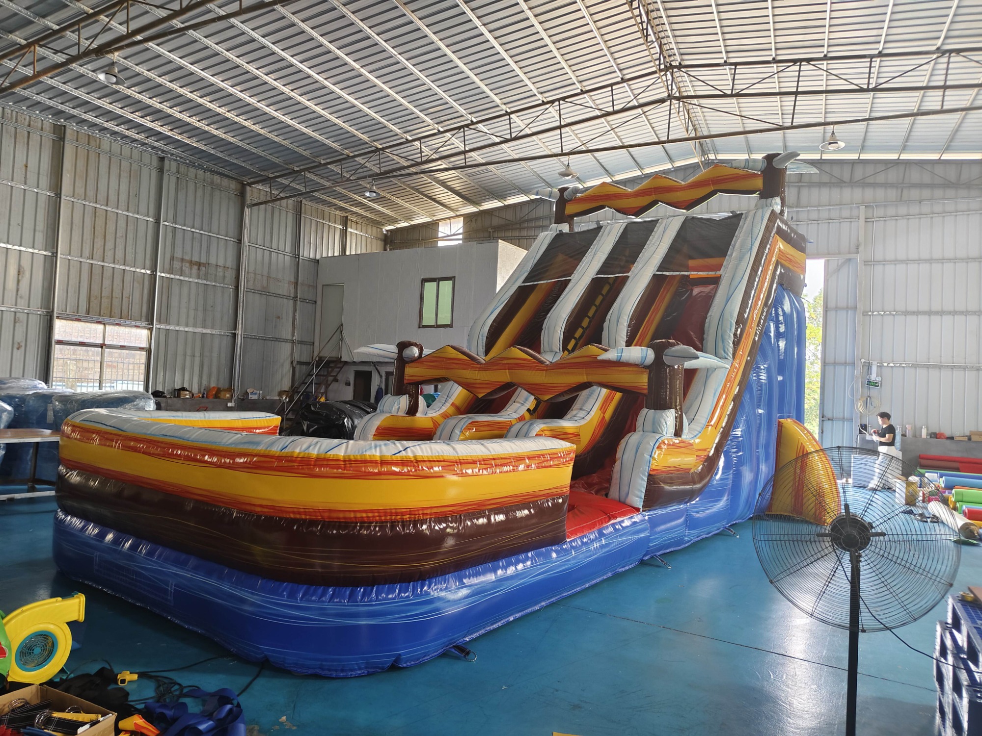 inflatable pool water slide