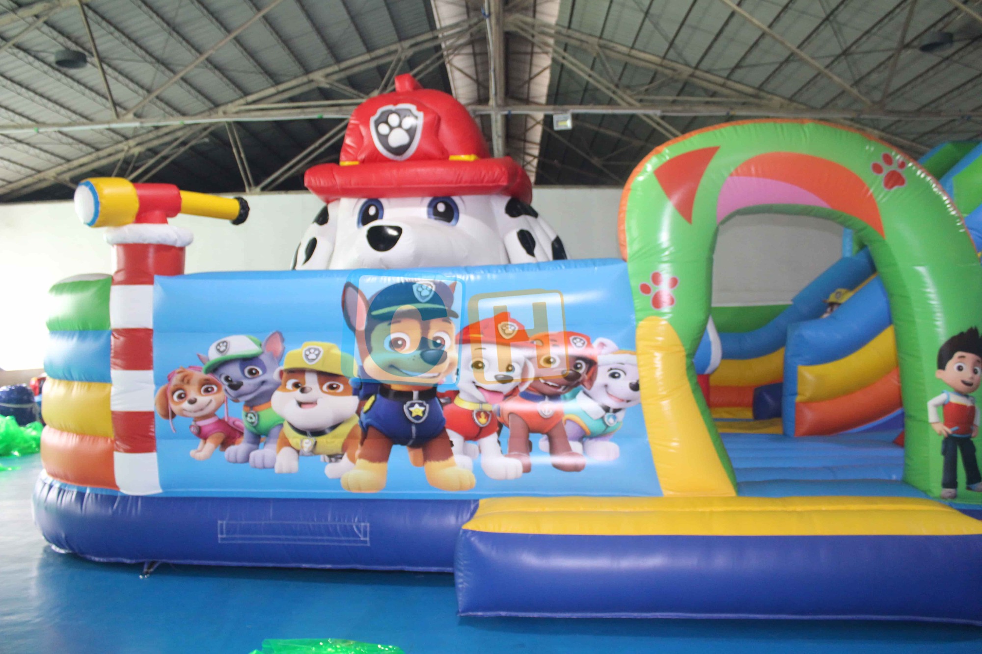 Inflatable playground equipment with paw patrol