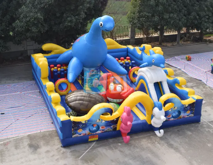 Underwater World theme indoor playground inflatables