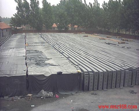 Post-conservation of concrete block