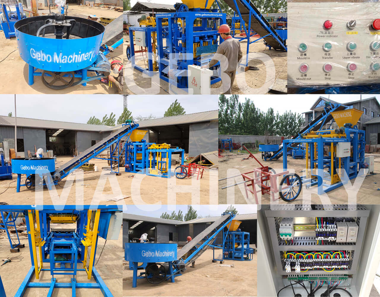 Latest design highly automated QT4 24S M9 M6 block stock brick making ...