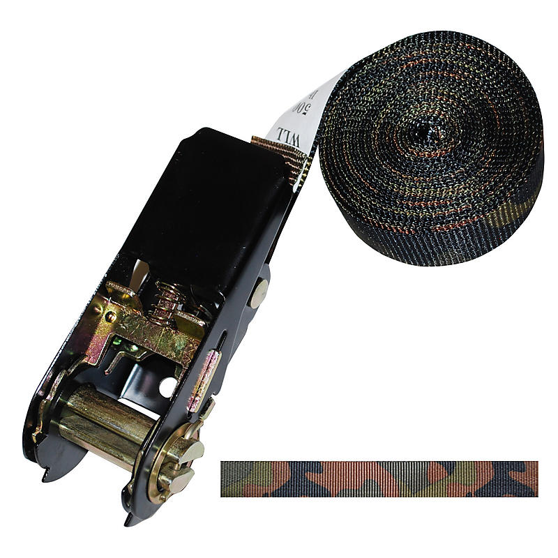 1" CAMO Endless Loop Ratchet Strap 1,500 lbs BS