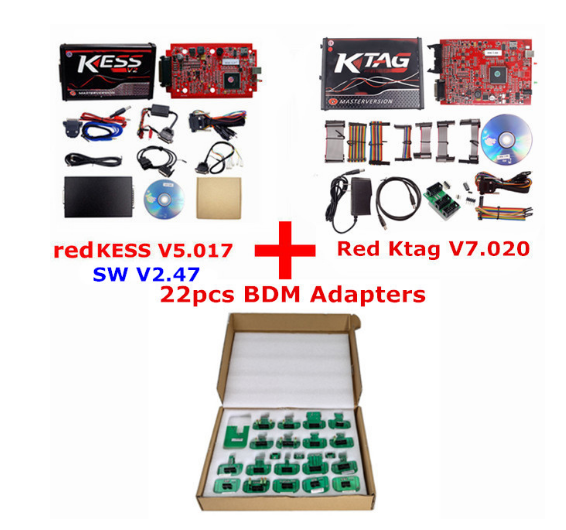 22pcs BDM adapters KTAG KESS KTM Dimsport BDM Probe Adapters Full Set ...