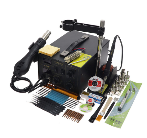 SAIKE 852D 852D+ 2 in 1 SMD rework station hot air gun soldering station soldering station 220V 110V