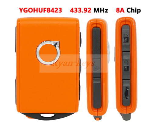 Original 4 Button Smart Remote Car Key 8A Chip 433Mhz for Volvo S90 S60 ...