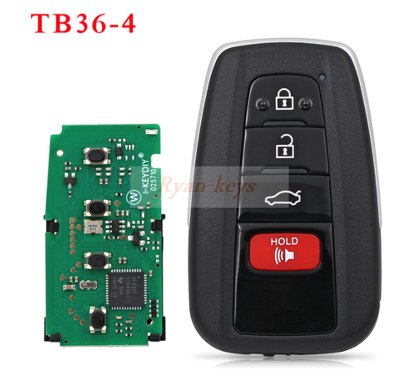 KEYDIY KD 8A TB Smart Key Remote TB01 TB02 TB36 for Toyota Corolla RAV4 for Lexus ES GS FCCID ...
