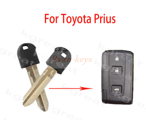 10pcs Emergency Smart Prox Remote Key Fob Uncut Blade Blank Insert for ...