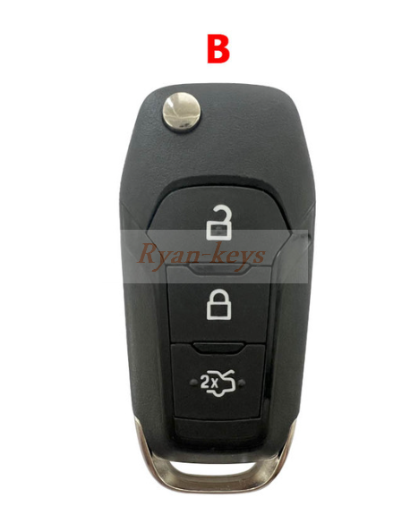 OEM Flip Remote Car Key 315/434/902MHz 2-4 Button 49 Chip For Ford 2015 ...
