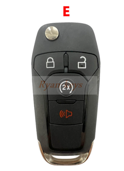 OEM Flip Remote Car Key 315/434/902MHz 2-4 Button 49 Chip For Ford 2015 ...