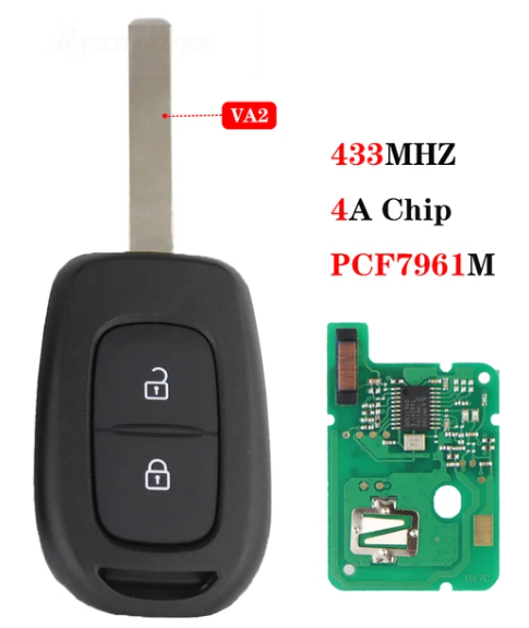 Smart Remote Car Key 2B For Renault Sandero Symbol Trafic Dacia Logan ...