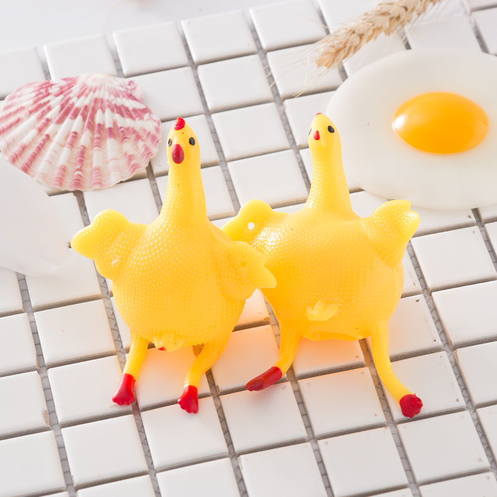 TONGLEFUN Screaming Chicken EVA Ball，Cute Squeeze Ball For Kid&Child ...