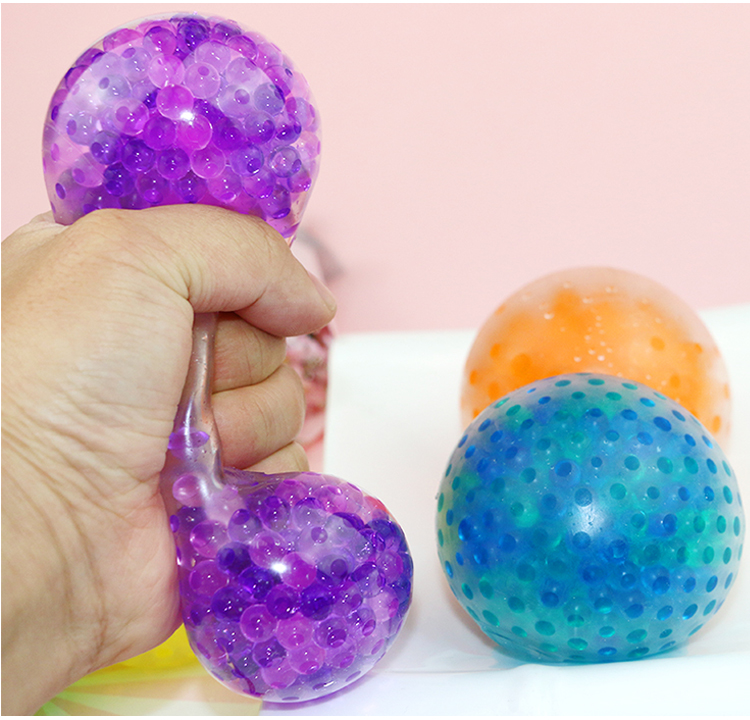 TONGLEFUN Beads Ball Squeeze Toy，Water Ball， Mochi Squishy Toys ...