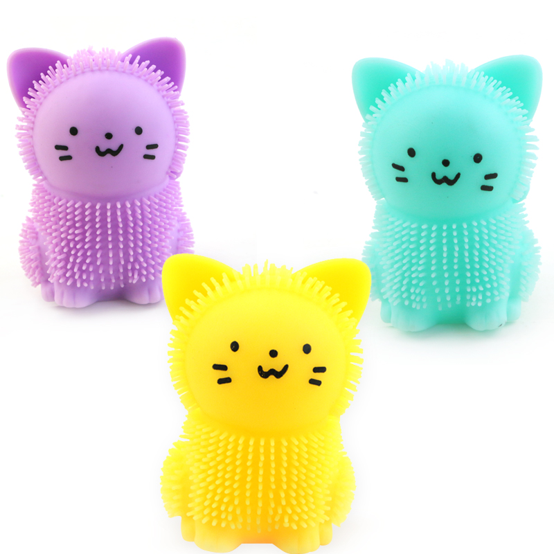 TONGLEFUN Flashing Cat Puffer Ball