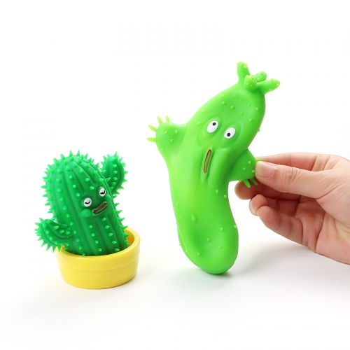 TONGLEFUN Emoji Cactus Squeeze Toys Squishy EVA Ball Cacti Squishies ...