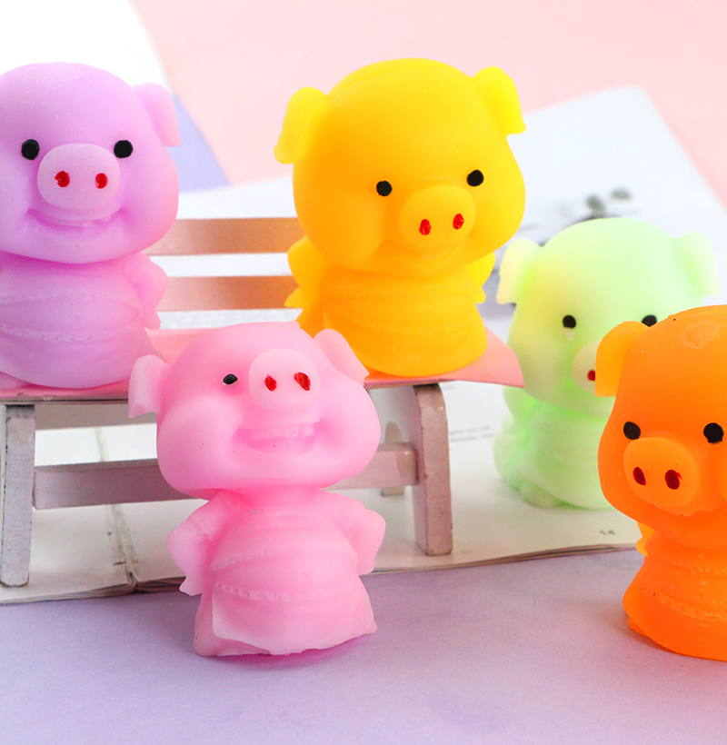 TONGLEFUN Squeeze Pig，Mochi Squishy Toys, Kawaii Squishies Fidget Toy ...