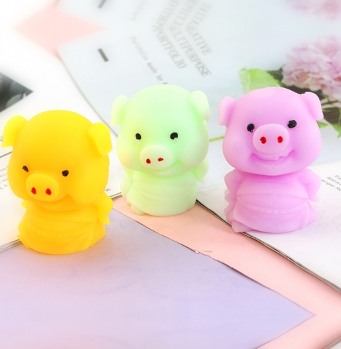 TONGLEFUN Squeeze Pig，Mochi Squishy Toys, Kawaii Squishies Fidget Toy ...