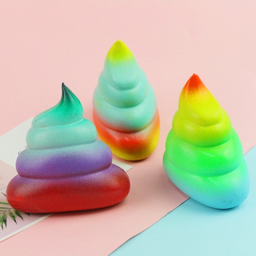 TONGLEFUN Rainbow Poo EVA Ball，Mochi Squishy Toys, Squishies Fidget ...