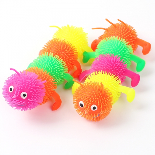 TONGLEFUN Caterpillar Puffer Ball，Cute Mochi Squishy Toys, Kawaii ...