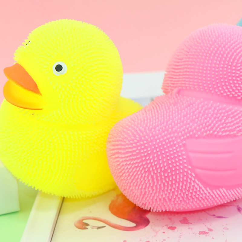 TONGLEFUN Glowing Duck Puffer Ball With Light，Cute Mochi Squishy Toys ...