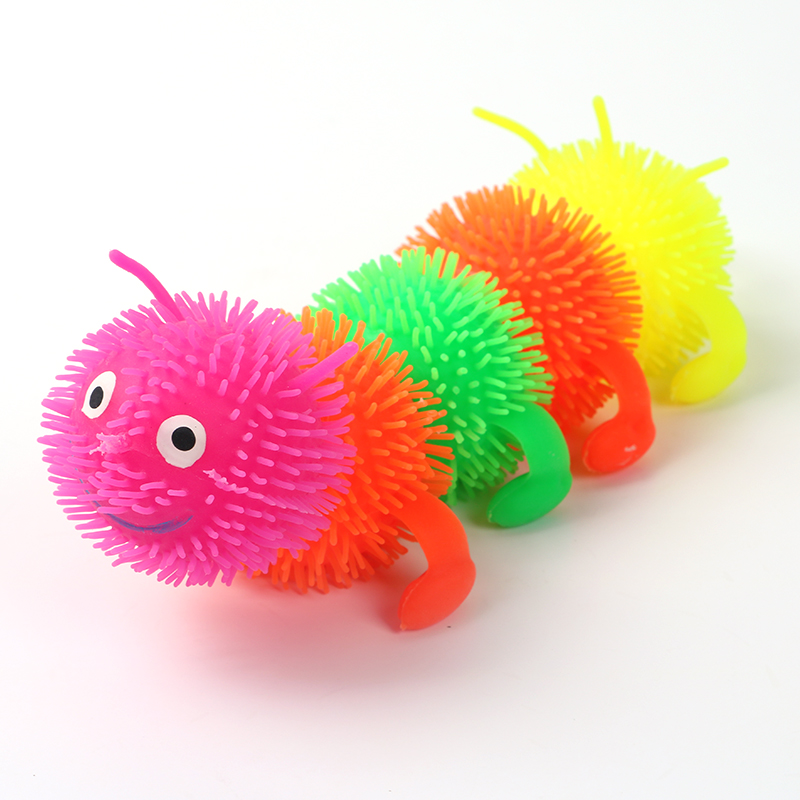 TONGLEFUN Caterpillar Puffer Ball，Cute Mochi Squishy Toys, Kawaii ...