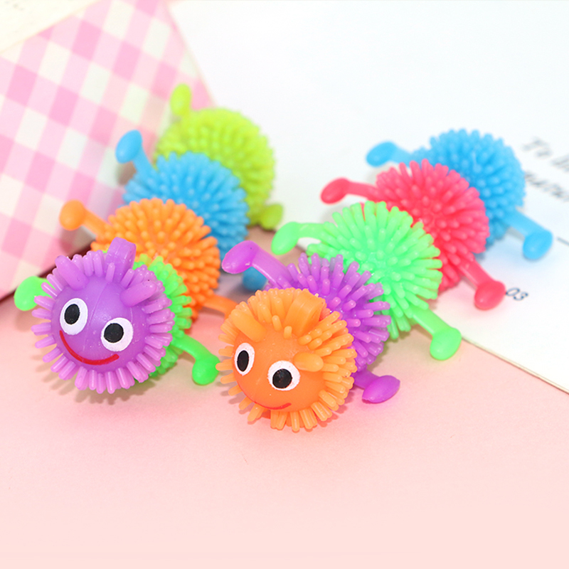 TONGLEFUN Mini Caterpillar Puffer Ball，Cute Mochi Squishy Toys, Kawaii ...