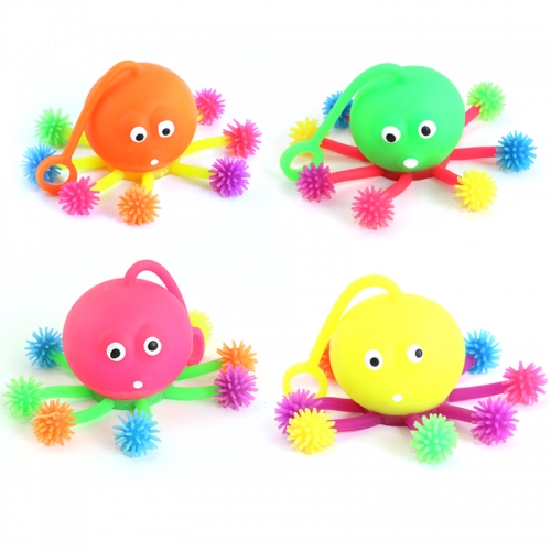TONGLEFUN Octopus Puffer Ball，Cute Mochi Squishy Toys, Kawaii Squishies ...