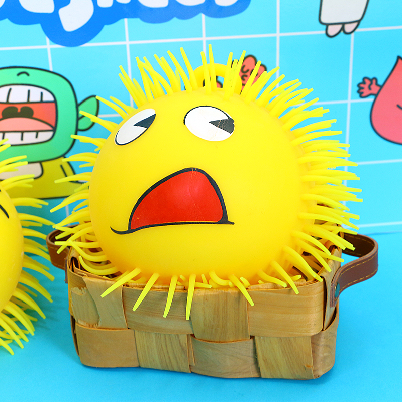 TONGLEFUN Yellow Emoji Puffer Ball，Cute Mochi Squishy Toys, Kawaii ...