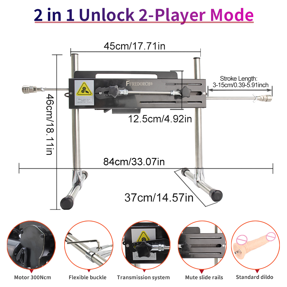 FREDORCH F7S Sex Machine,Wired Wireless APP Control 120W Turbo Gear ...