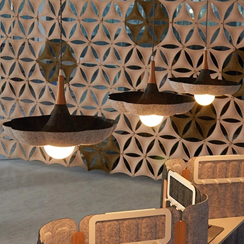acoustic flora lamp shade