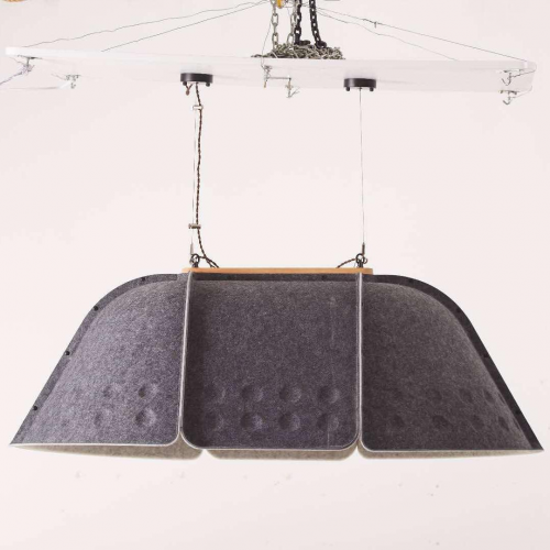 China factory double bell acoustic ceiling lighting lamp shade