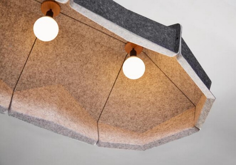 China factory Acoustic double bella lighting ceiling lamp shade