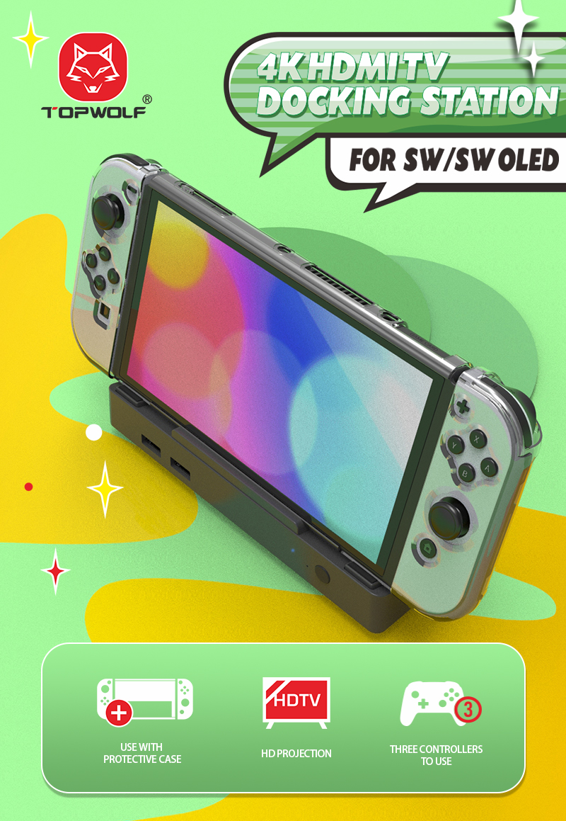 4K HDMI TV Docking Station for SW/SW OLED,Accessories