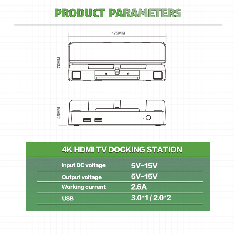 4K HDMI TV Docking Station for SW/SW OLED,Accessories
