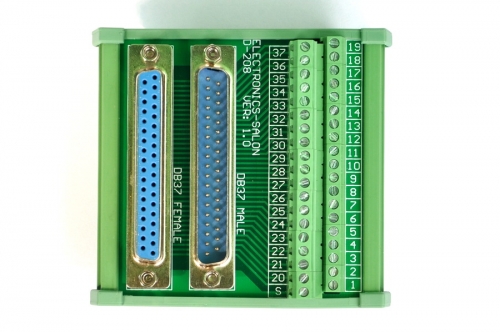 Other Wire & Cable Connectors DB37 DIN Rail Mount Module Female Header ...